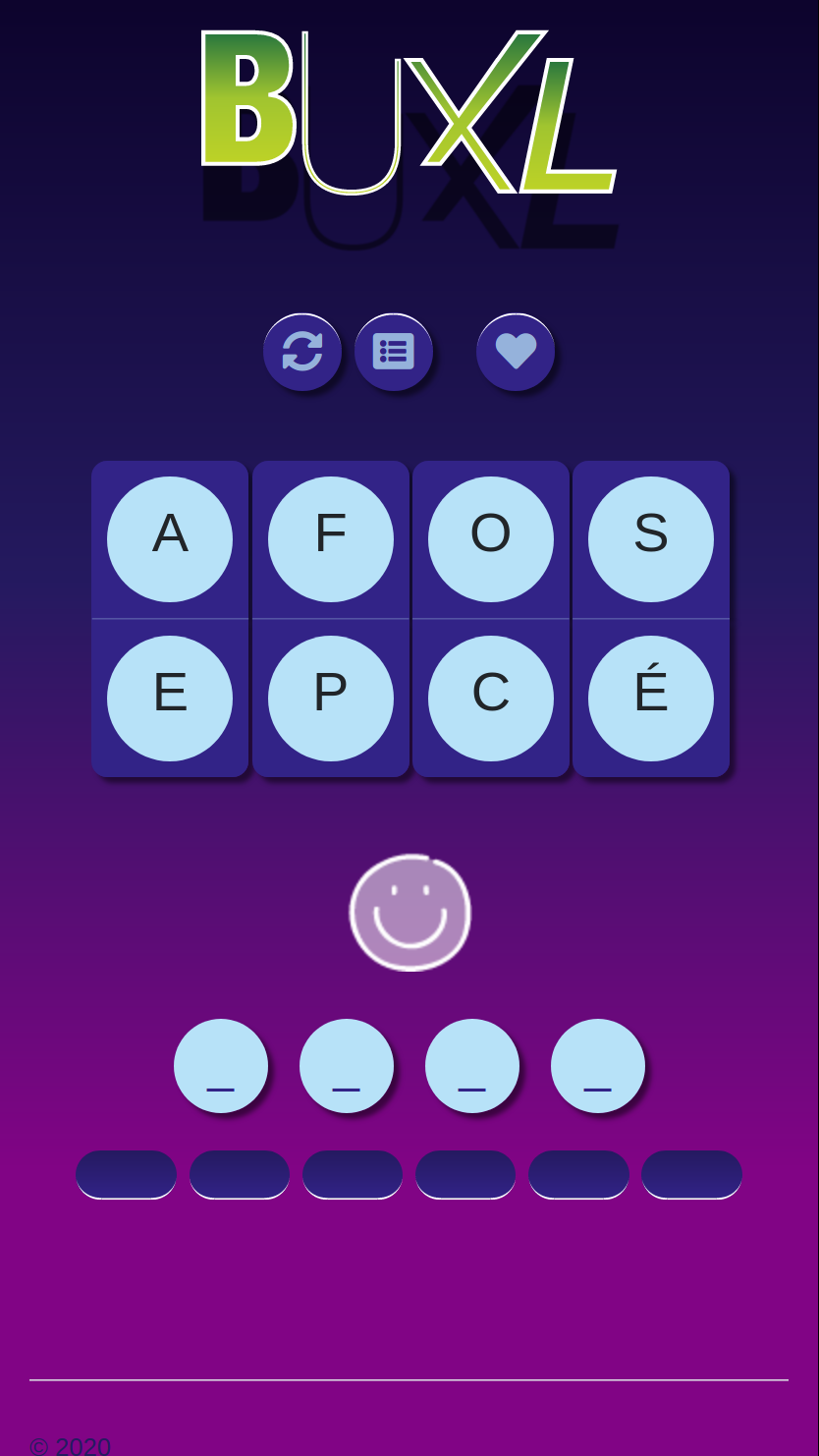 GitHub - luco-games/BUXL: Click on the letters to build words ... its ...